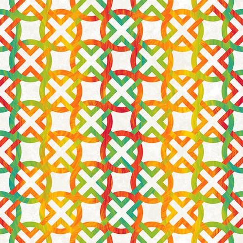 Blank Quilting Corp Entice Color Burst, 3352-01, Marshmallow, Fran Mor ...