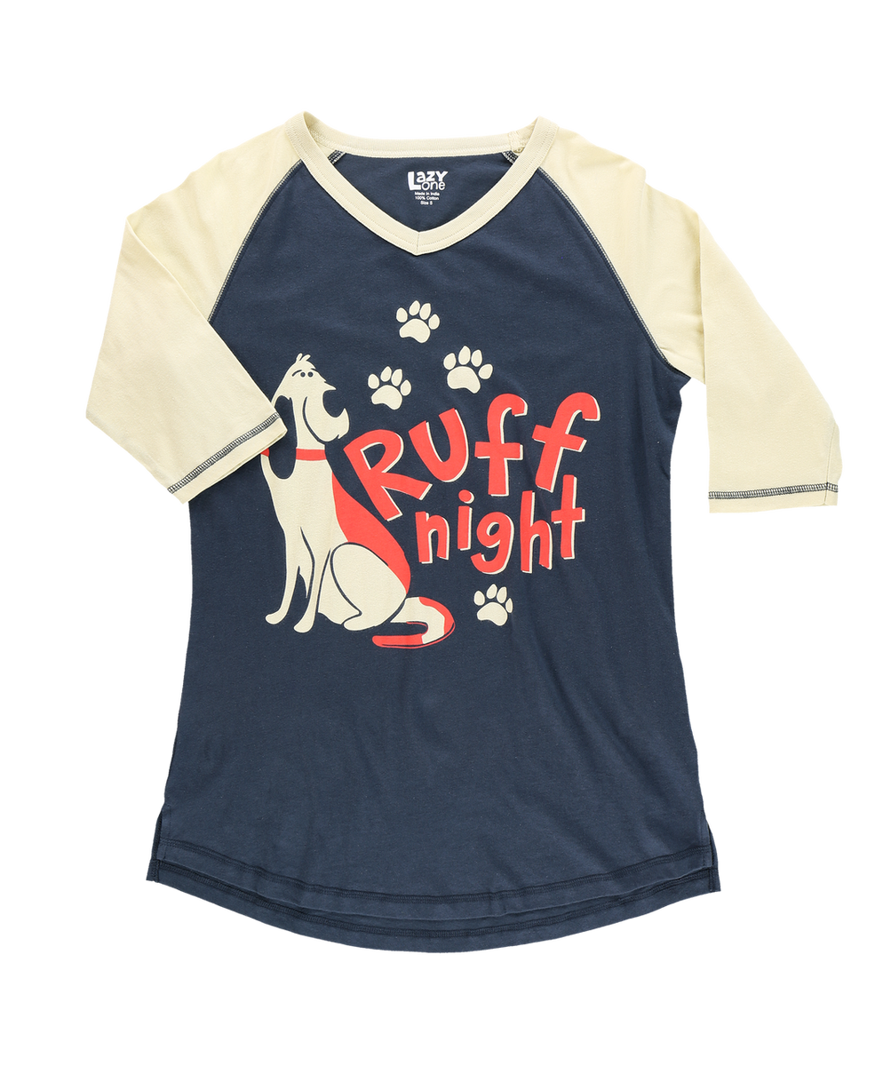 Lazy One, Ruff Night Blue PJ Tall Tee, TLS601 – Yoder Department Store