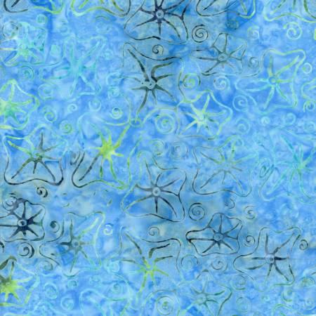 Timeless Treasures Starfish Batik, B6923-SAIL, Sail – Yoder Department ...