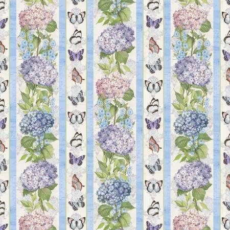Wilmington Prints, Susan Winget, Hydrangea Mist, 3023-39819-236, Multi ...